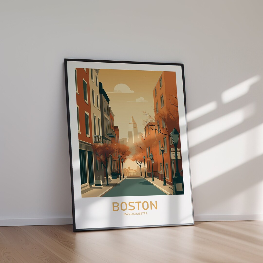 PRINTABLE BOSTON Poster, US City, Digital Download, Wall Art ...