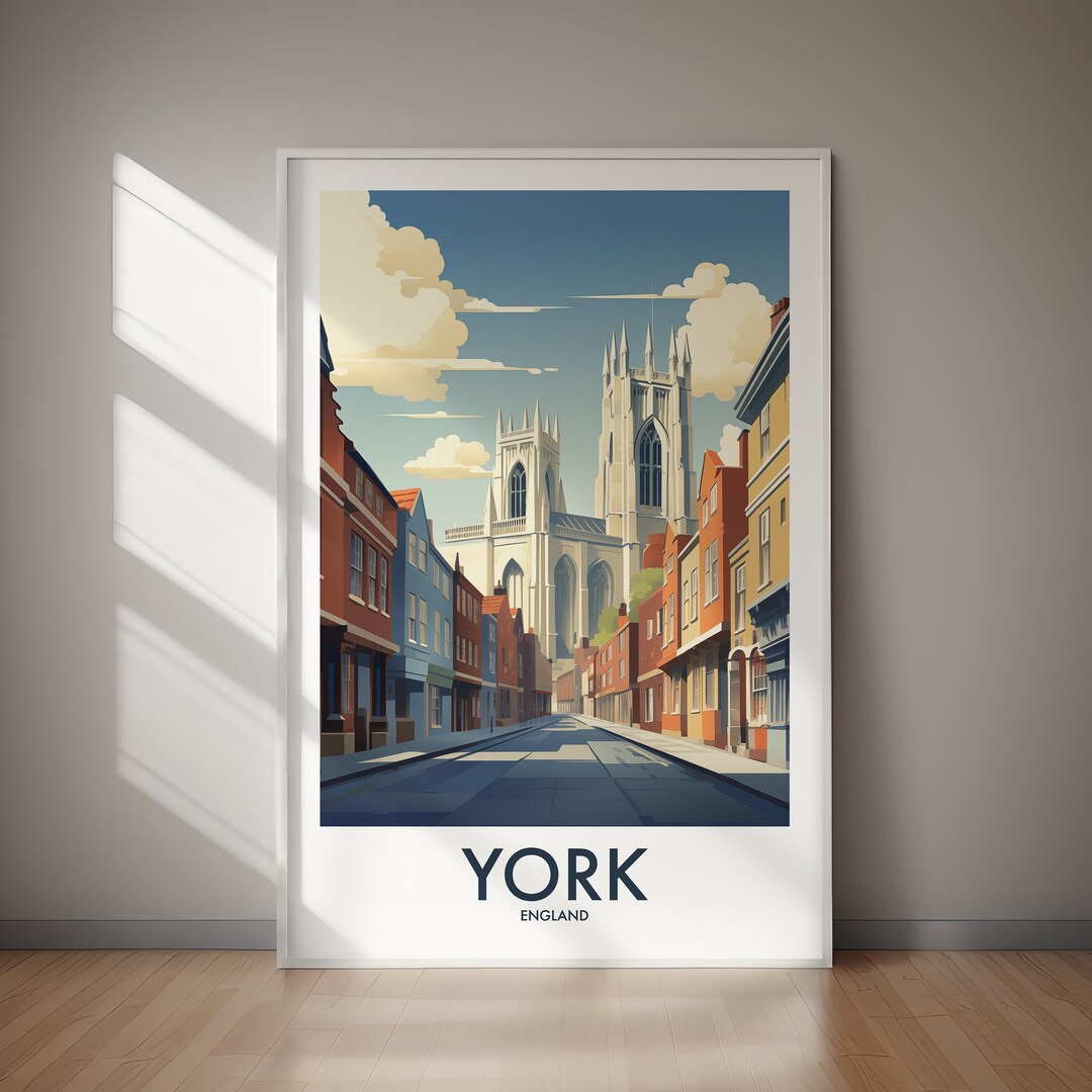 YORK Printable Travel Poster | Digital Art Wall Decor, Home Decor ...