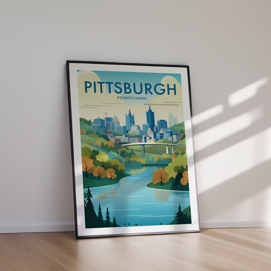 PITTSBURGH Printable Poster, DIGITAL DOWNLOAD, Printable Art, Large ...