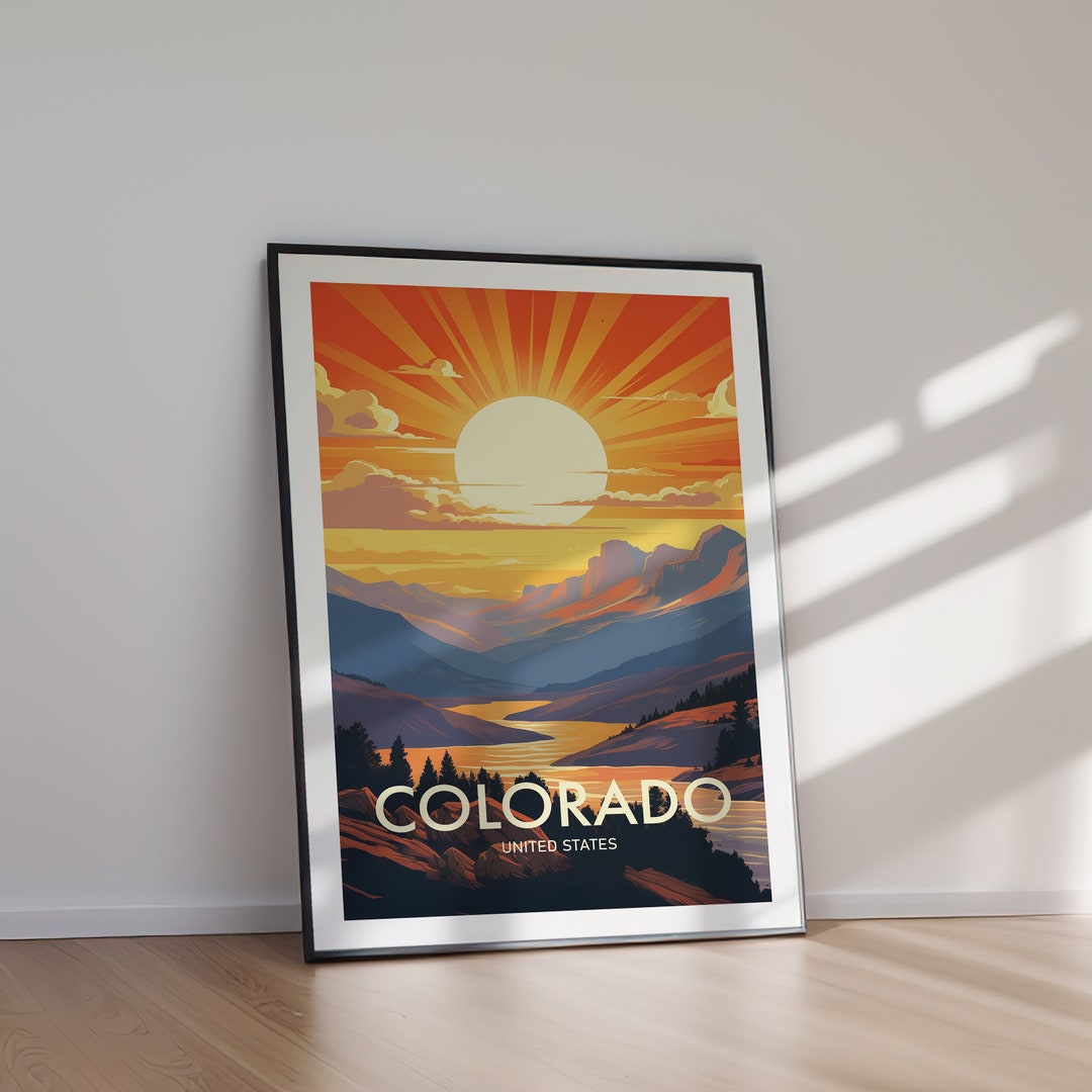 COLORADO Poster Art, Downloadable, Instant Poster Prints, Wall Art ...