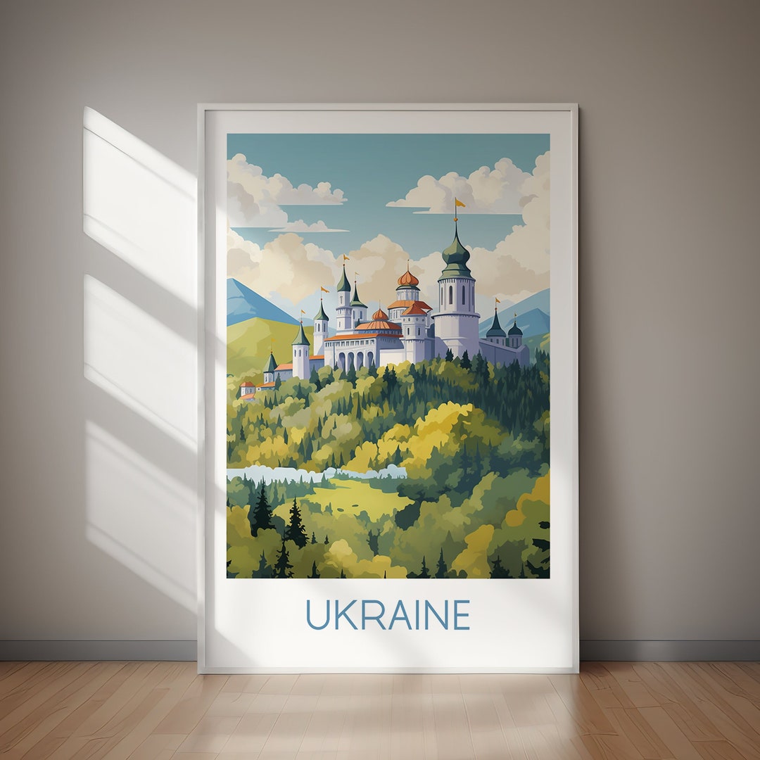 UKRAINE Printable Travel Poster, Poster Print, Digital Art, Wall Art ...