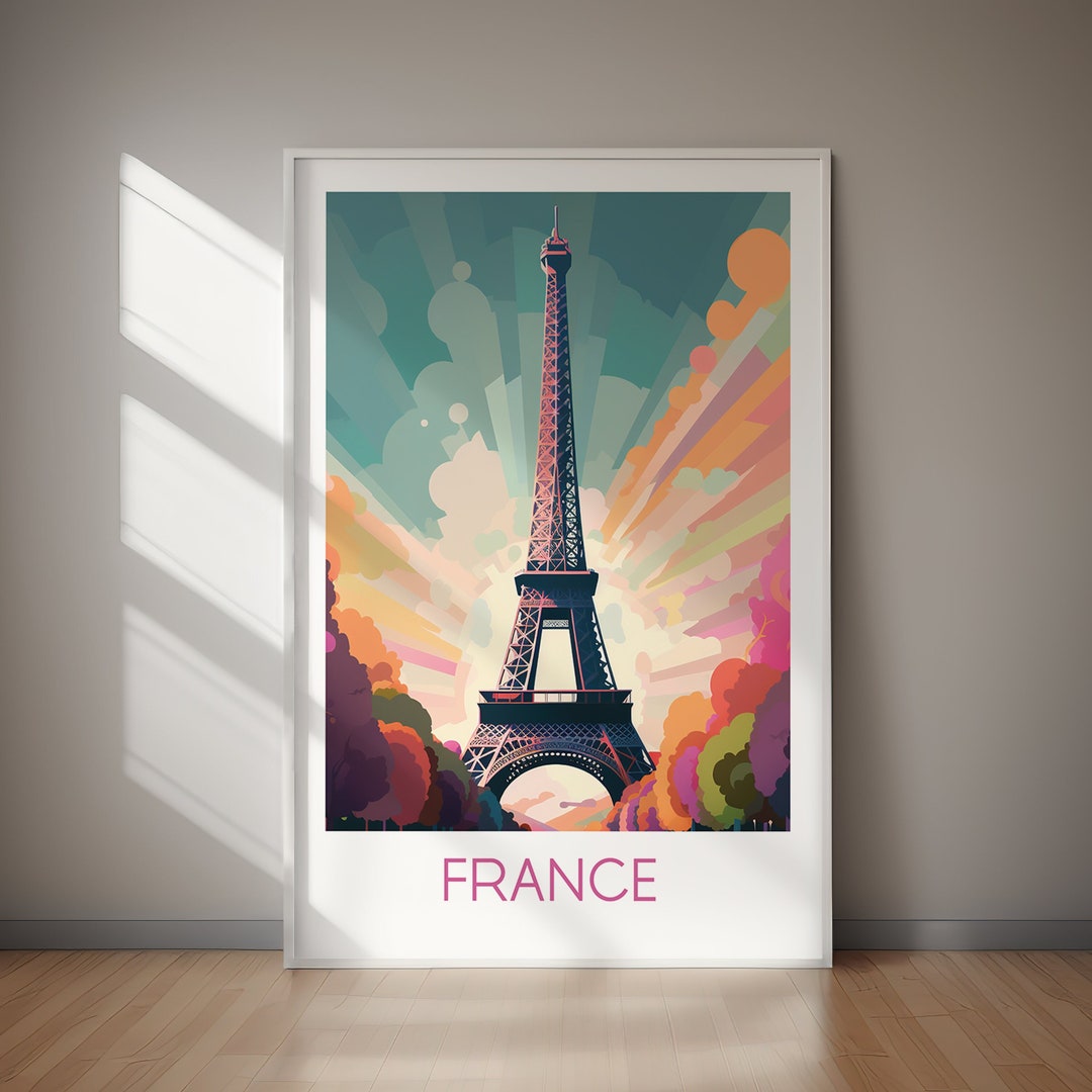 PRINTABLE FRANCE Poster, Downloadable & Printable Travel Poster, Travel ...