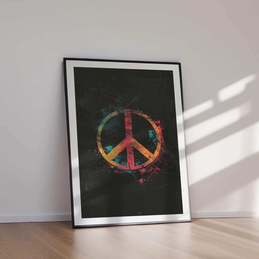 PEACE Art, Love, Lets Talk, Downloadable Art, PRINTABLE Digital ...