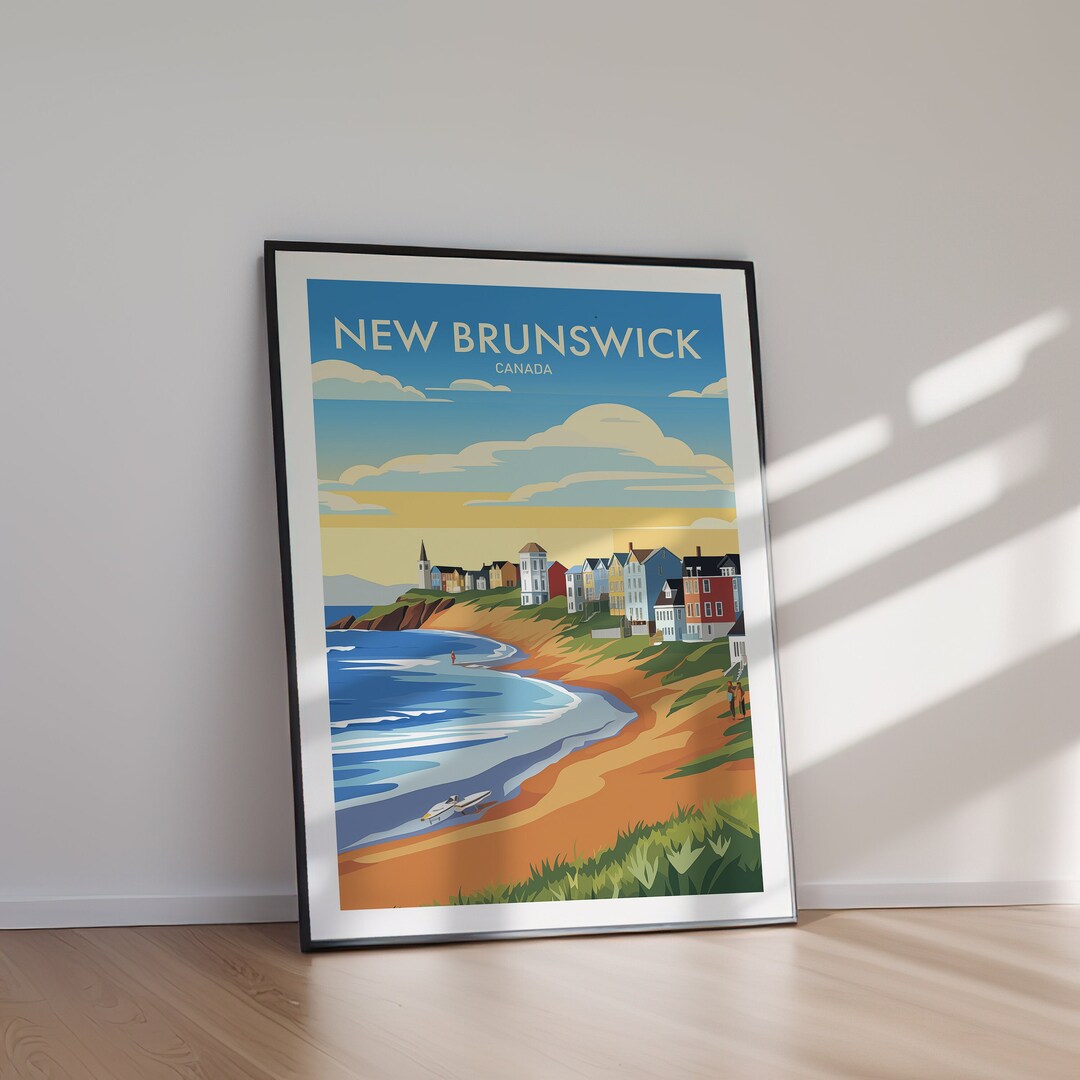 NEW BRUNSWICK Printable Poster, CANADA, Digital Poster, Instant ...