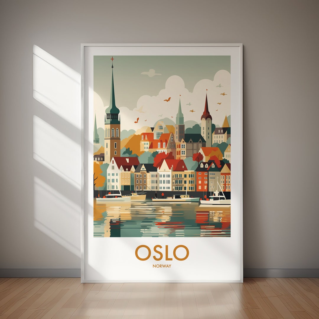 PRINTABLE OSLO Poster, Travel Art, Print, Poster Print, Art, Gift, Wall ...