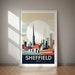 SHEFFIELD PRINTABLE Poster, England, Travel Poster, Printable Art, Art ...