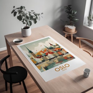 PRINTABLE OSLO Poster, Travel Art, Print, Poster Print, Art, Gift, Wall ...