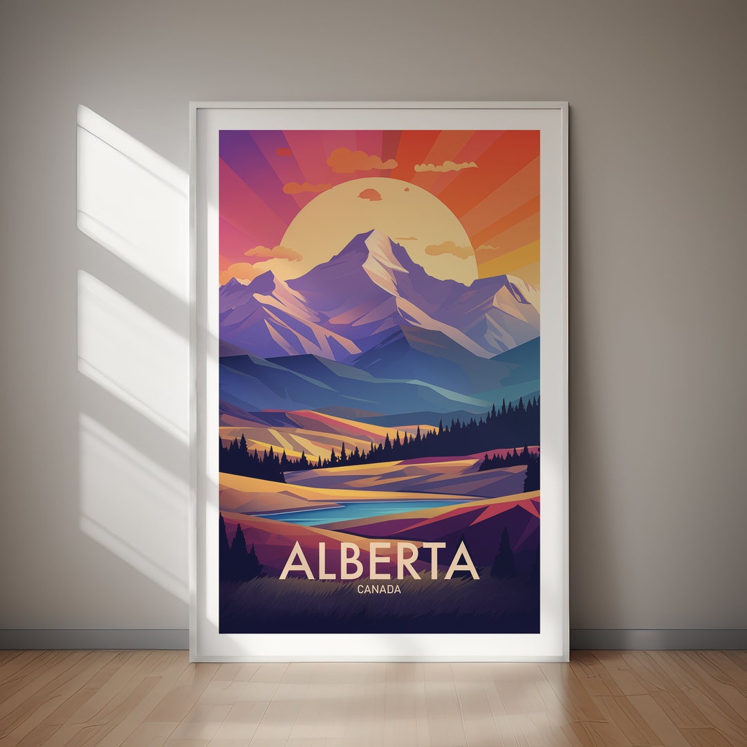 ALBERTA Poster, Downloadable & Printable Travel Poster, Travel Art ...