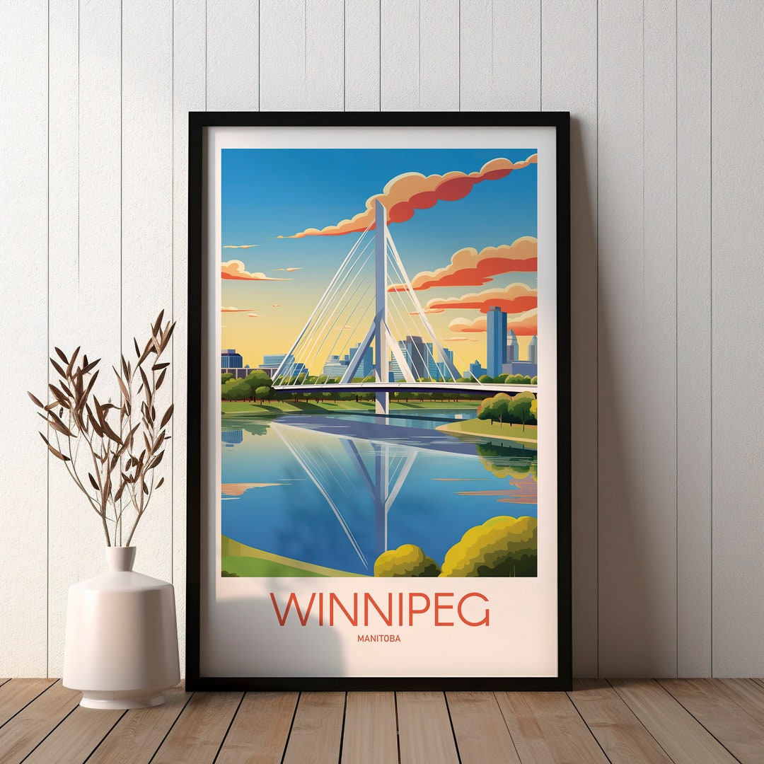 WINNIPEG PRINTABLE Poster, Manitoba, Printable Wall Art, Digital ...
