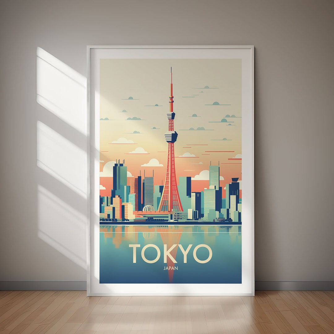 TOKYO Printable Poster, Japan, Tokyo PRINT, Japan Art, Digital Download ...