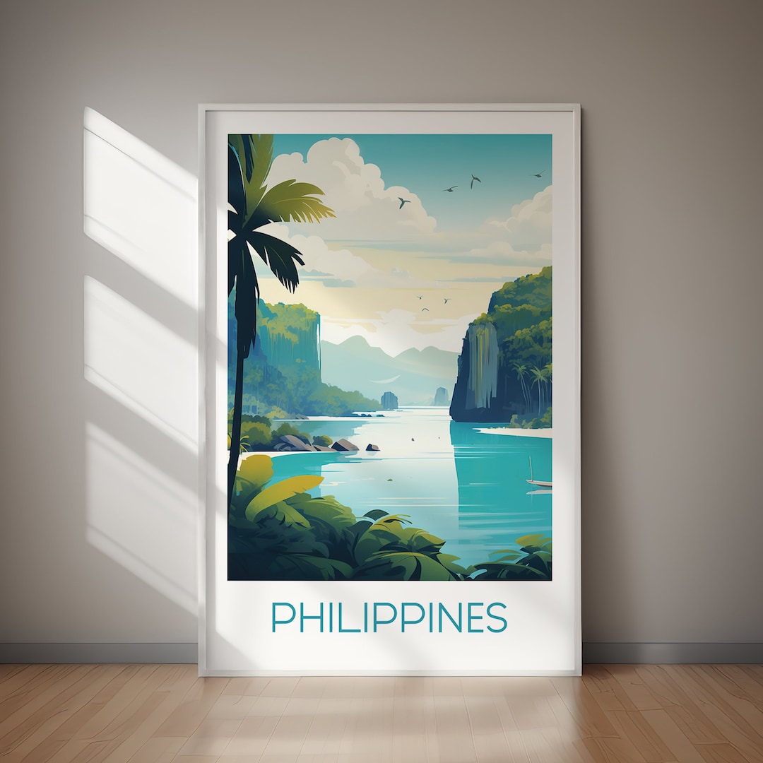PHILIPPINES, Printable Travel Poster, Travel Print, Printable Art, Wall ...