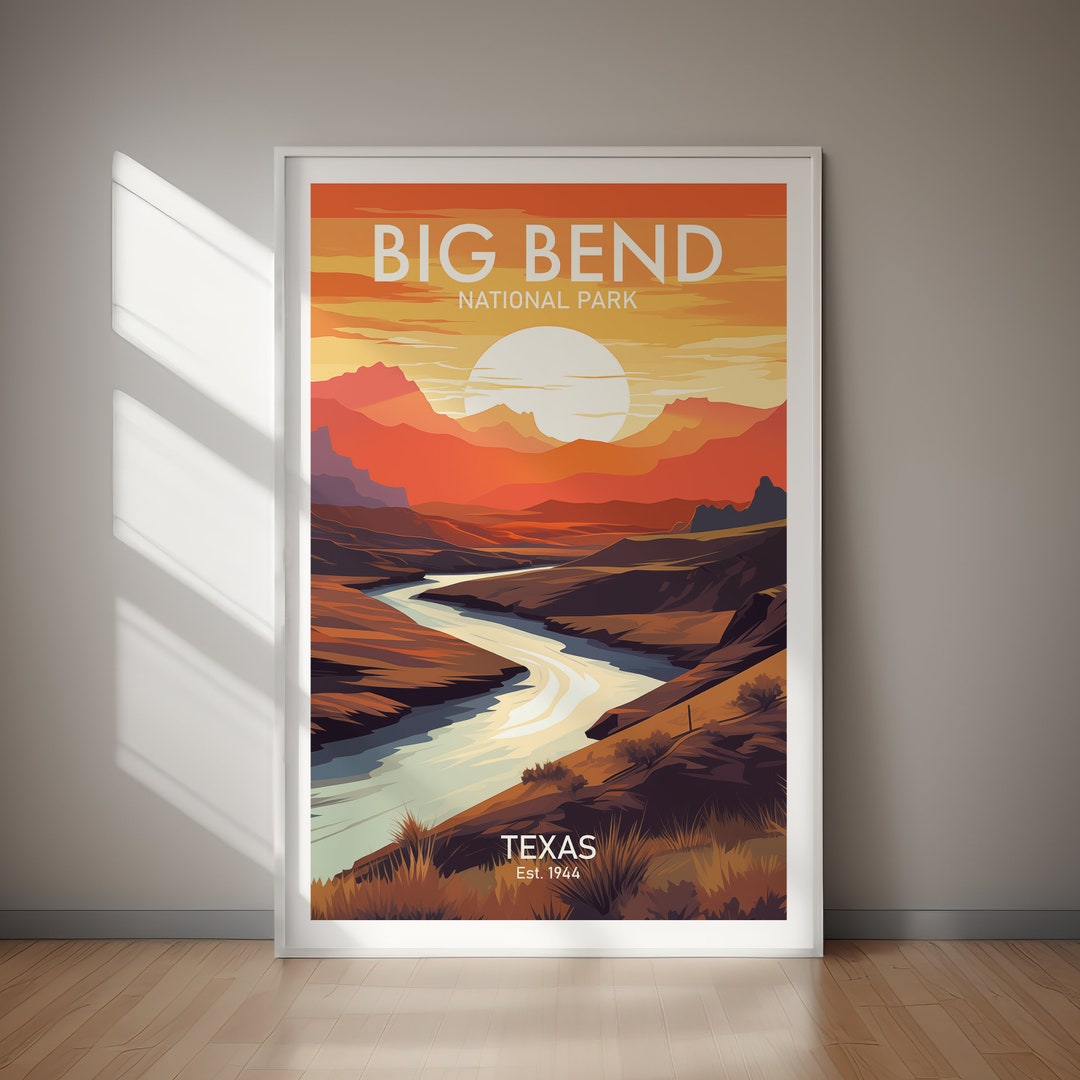 BIG BEND National Park Poster, USA, Travel Poster, Wall Art, Gift ...