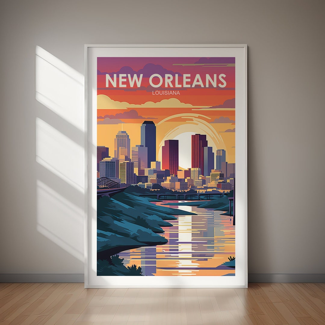 NEW ORLEANS Printable Poster, Digital Download, Wall Art, Wanderlust ...