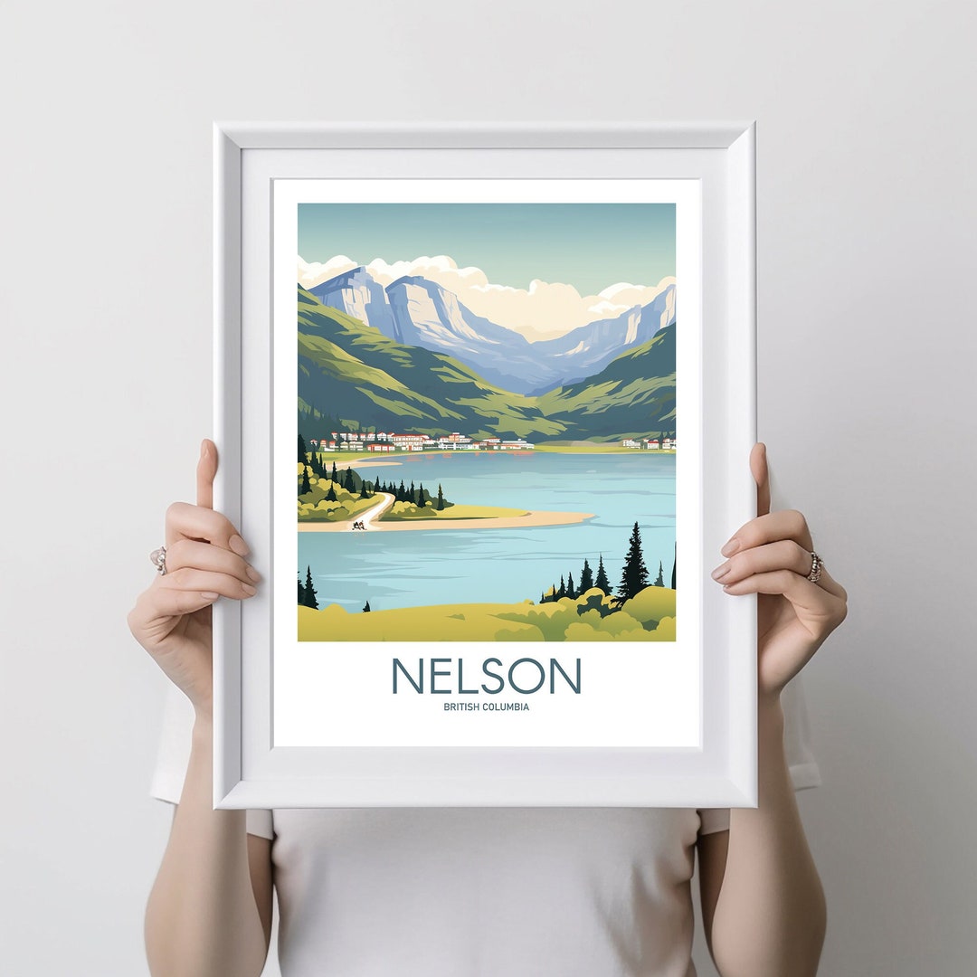 NELSON POSTER TRAVEL City Wall Art Printable Digital Download Nelson ...