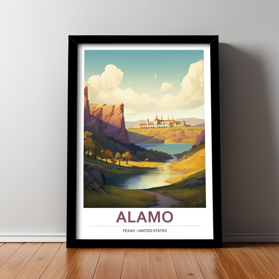ALAMO Poster, Travel Art, Print, Poster Print, Art, Home Decor ...