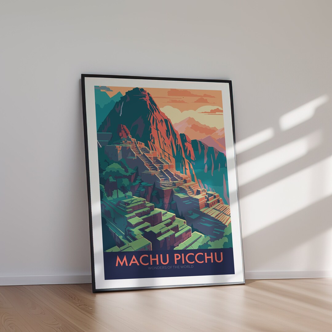 MACHU PICCHU PRINTABLE Poster, Peru, Poster, Travel Print, Printable ...