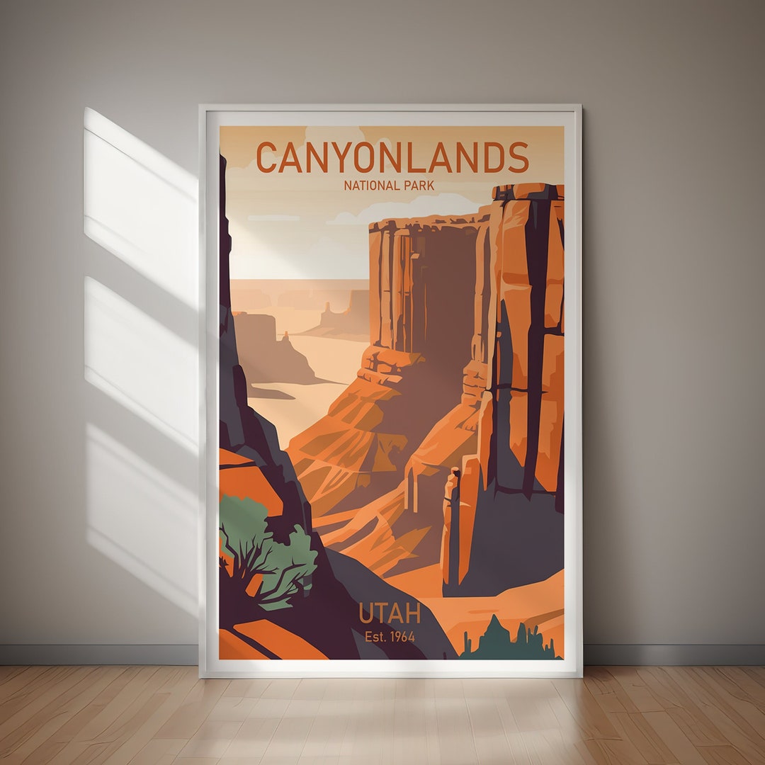 CANYONLANDS National Park Poster USA Travel Print Printable - Etsy