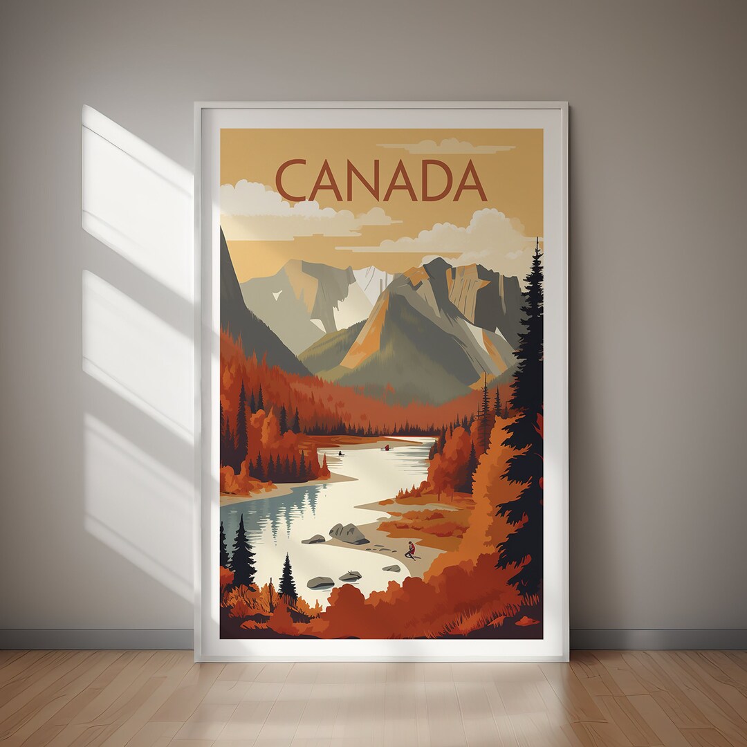 Printable CANADA Poster, Travel Art, Poster Print, Wall Art, Instant ...