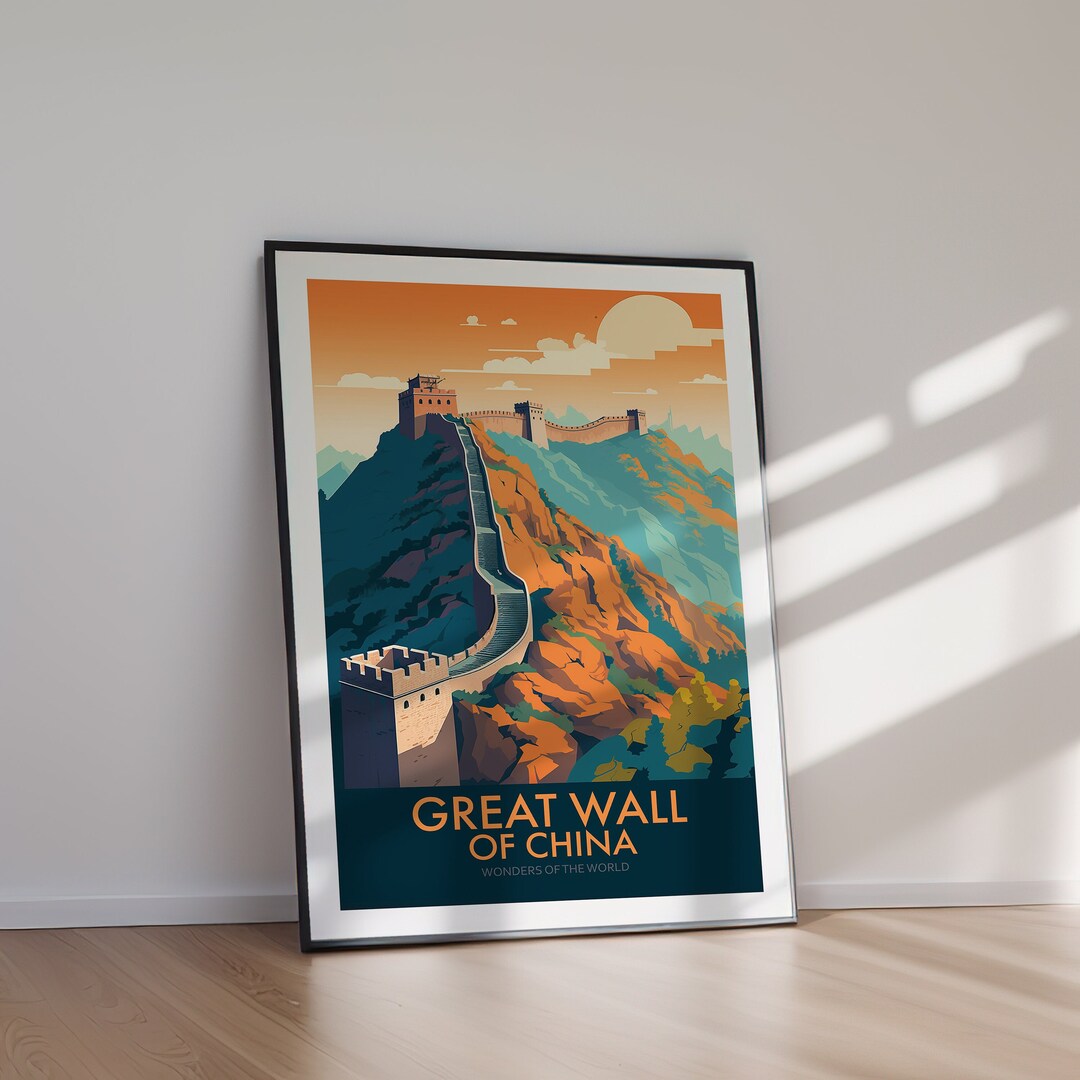 GREAT WALL of China PRINTABLE Travel Poster, China, Various Sizes, Home ...