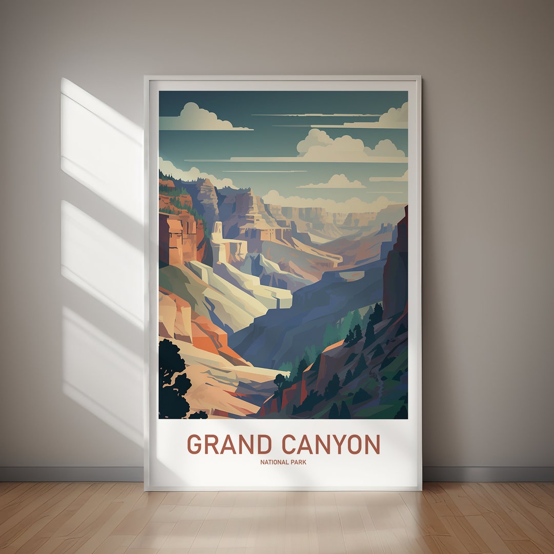 GRAND CANYON National Park Poster USA Travel Print - Etsy
