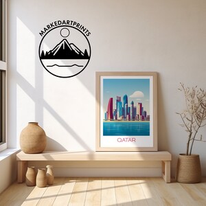 QATAR, PRINTABLE Travel Poster, Travel Art, Poster Print, Digital Print ...