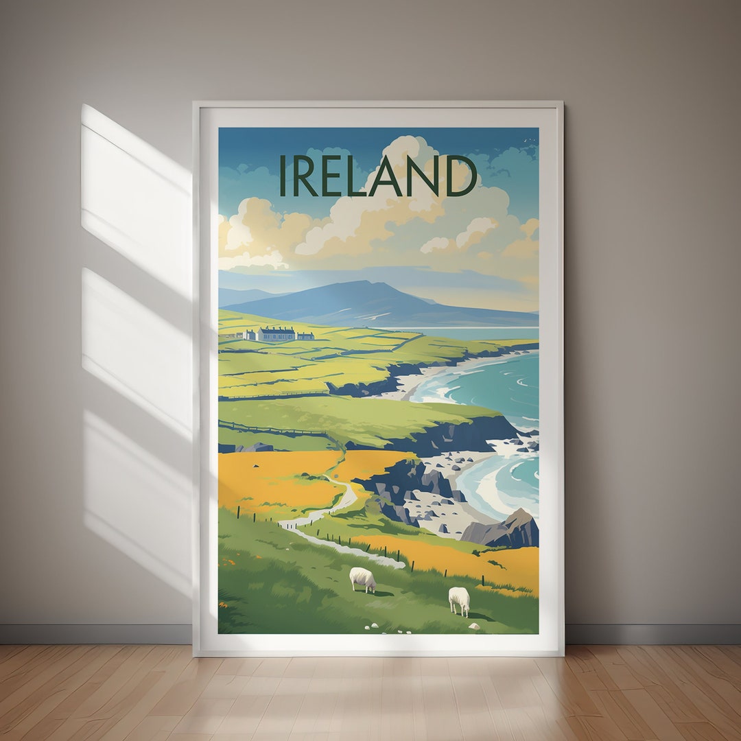 IRELAND PRINTABLE Travel Poster, Country Art, Digital Download, Travel ...