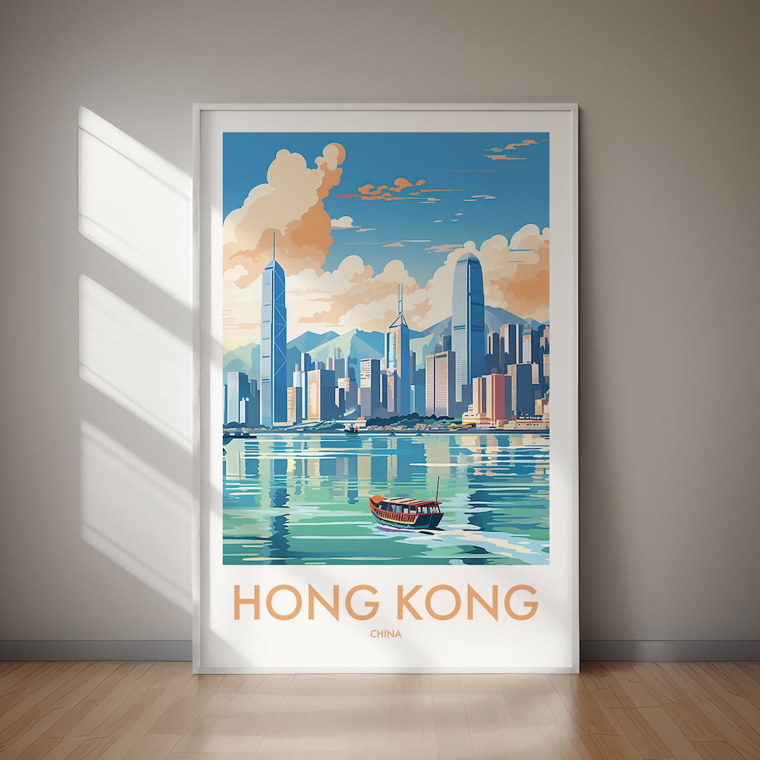 Hong Kong Printable Travel Poster | Easy Downloads & Various Sizes ...
