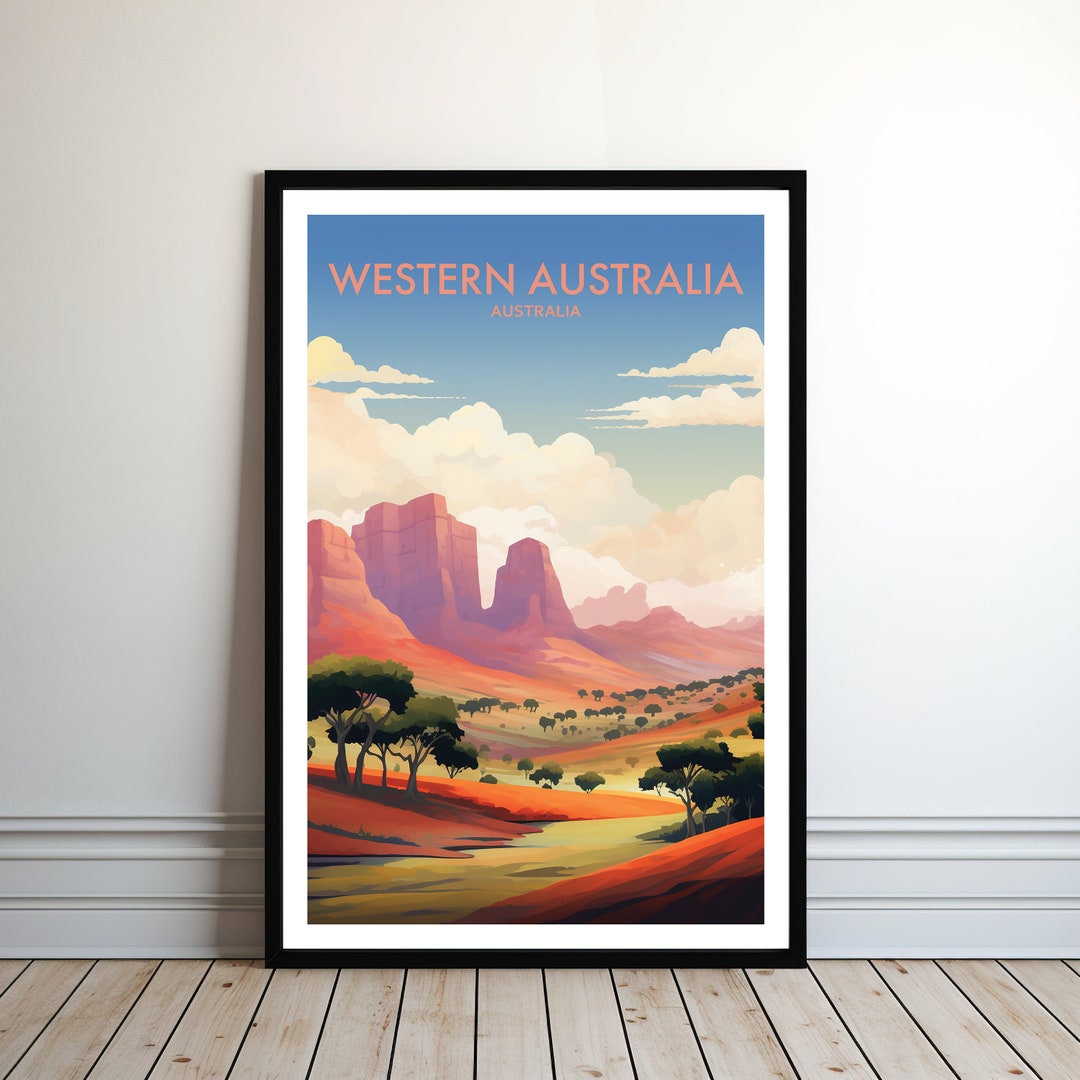 PRINTABLE WESTERN AUSTRALIA Poster, Australia, Travel Art, Print ...
