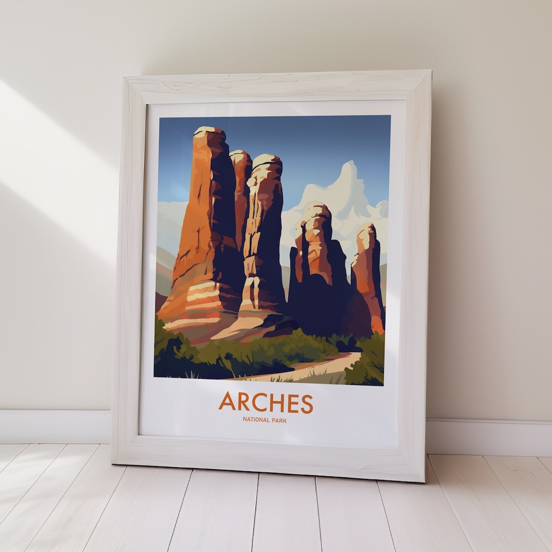 PRINTABLE ARCHES National Park, United States, Poster Art, Digital ...
