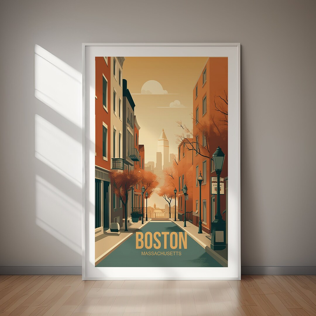 BOSTON Printable Poster, US City, Digital Download, Wall Art ...