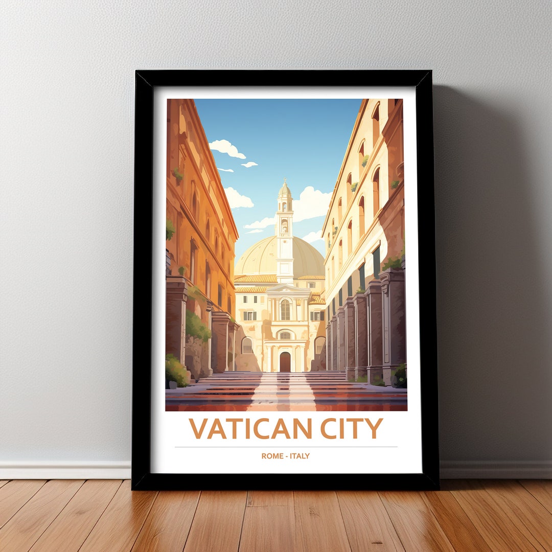 VATICAN CITY Poster, Italy, Travel Art, Poster Print, Digital Art, Art ...