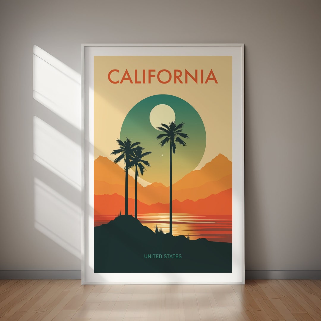 CALIFORNIA Printable Poster, USA, Travel Poster Print, Printable Art ...