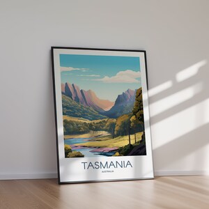 TASMANIA Printable Poster, Australia, Travel Art, Poster Print, Art ...