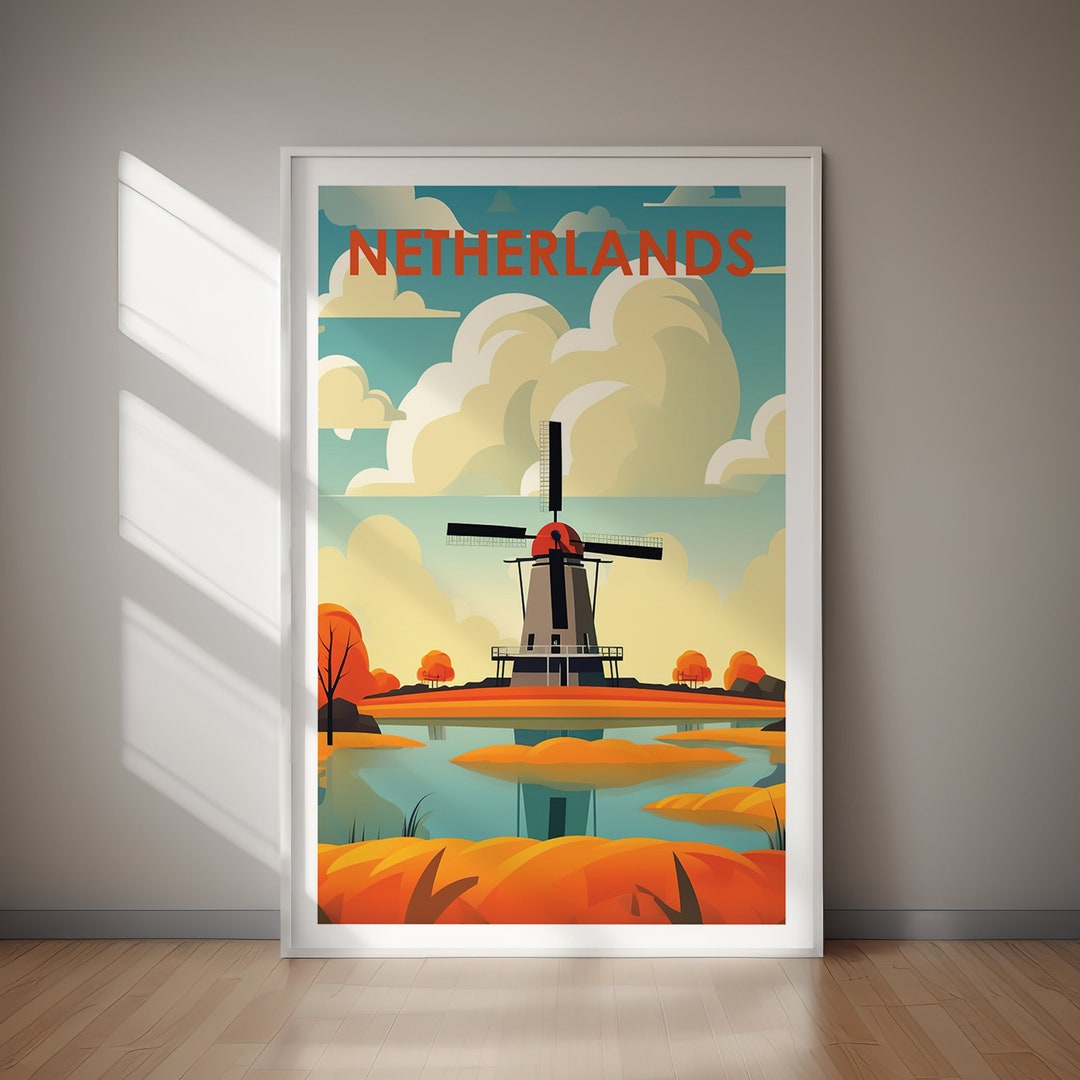 NETHERLANDS Printable Poster, Travel Art, Poster Print, Digital Art ...
