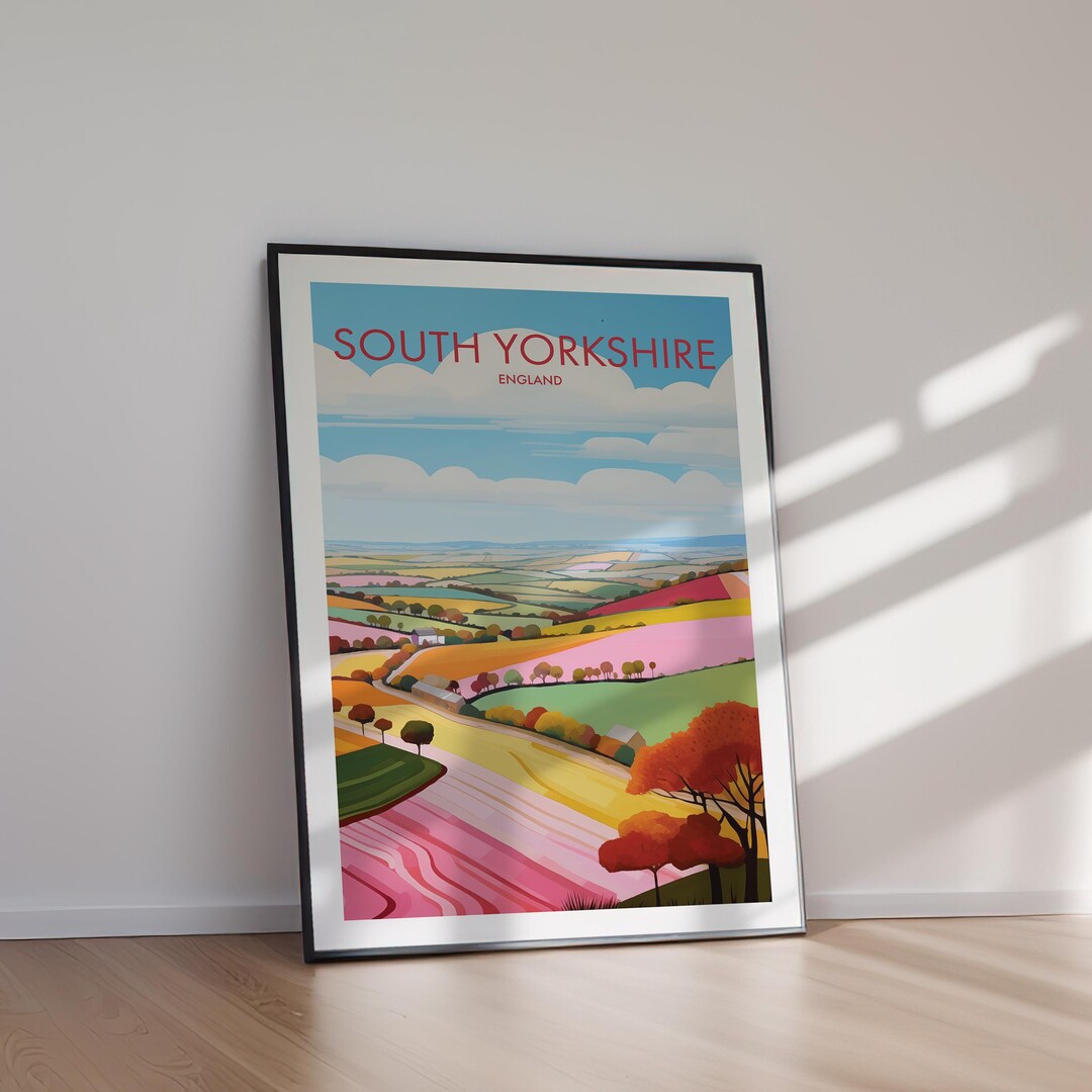 SOUTH YORKSHIRE Printable Poster for Travelers, Digital Download ...