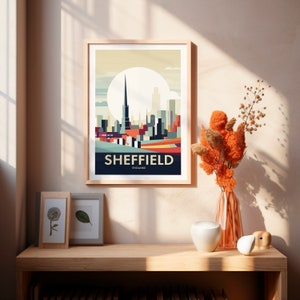SHEFFIELD PRINTABLE Poster, England, Travel Poster, Printable Art, Art ...