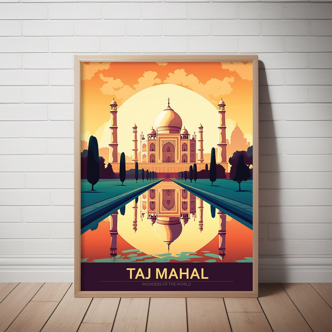 Taj Mahal Poster, Printable, Poster Print, Travel, Print, Travel Poster ...