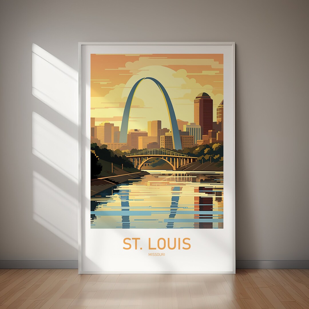 ST. LOUIS Printable Poster, United States, Digital Art, Wall Art ...