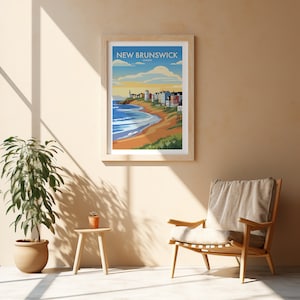 New Brunswick Travel Poster, Coastal Art Print (digital Download) - Etsy