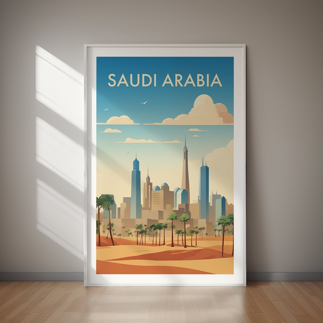 SAUDI ARABIA, Printable Travel Poster, Wall Art, Instant Download ...
