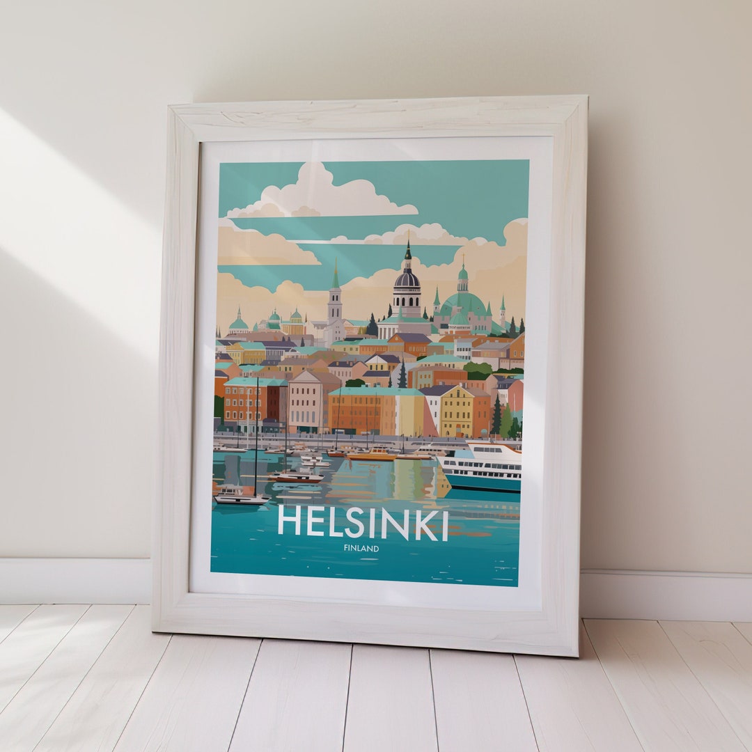 PRINTABLE HELSINKI Poster, Finland, Travel Art, Poster Print, Digital ...
