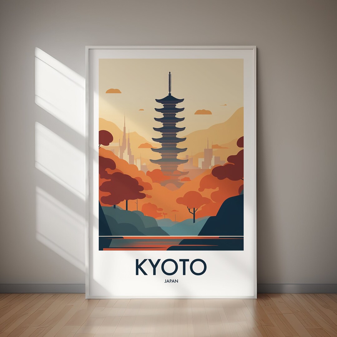 KYOTO Poster, Japan, Travel Art, Poster Print, Digital Art, Art ...