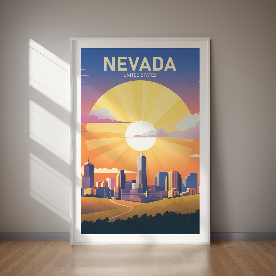 NEVADA Printable Poster, Travel Art, Poster Print, Digital Art, Wall ...