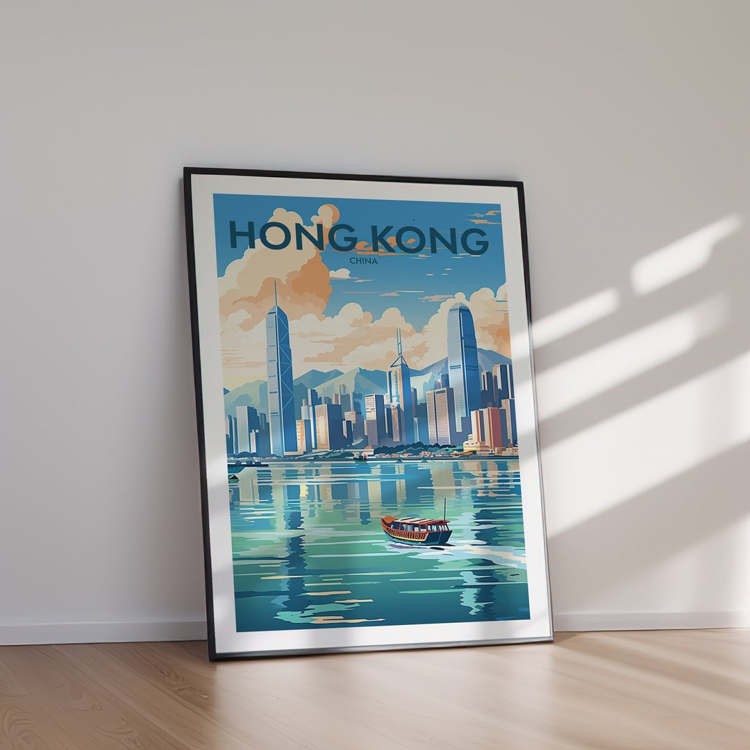 HONG KONG Printable Poster, Travel Art, Print, Poster Print, Art, Wall ...