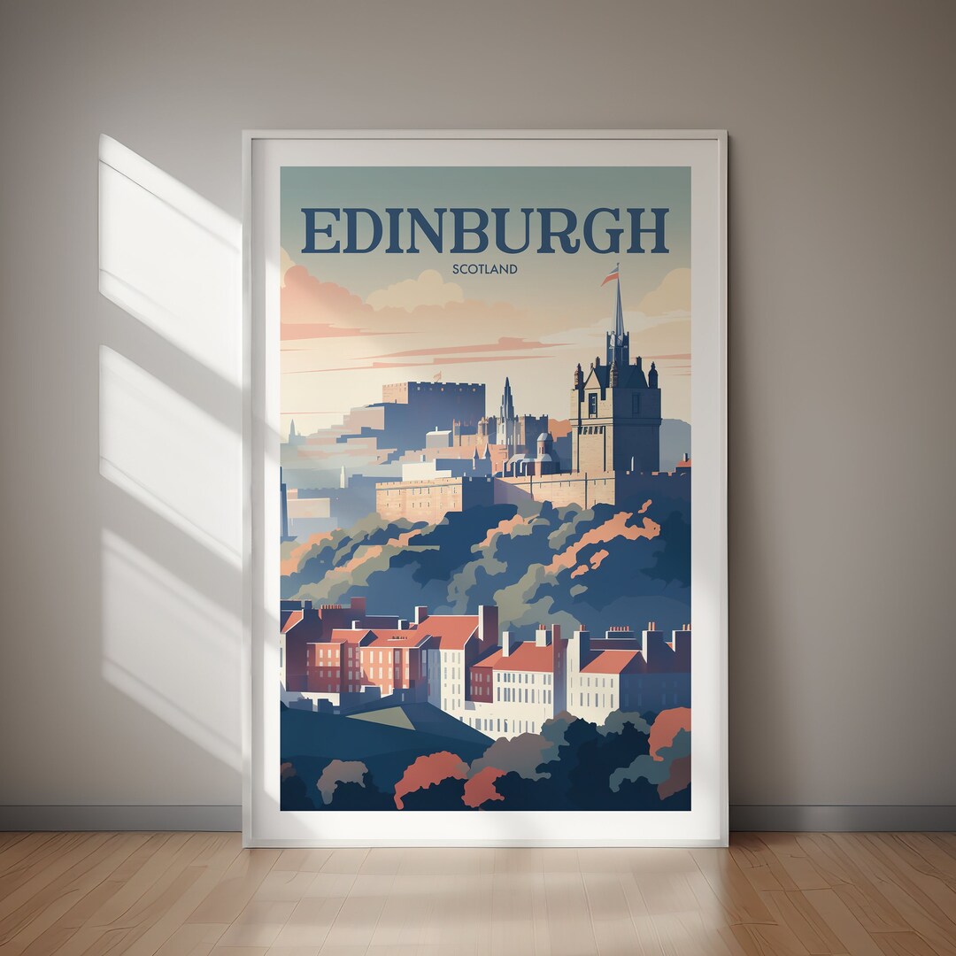 EDINBURGH Printable Poster, Scotland, Travel Poster, Wall Art, Home ...