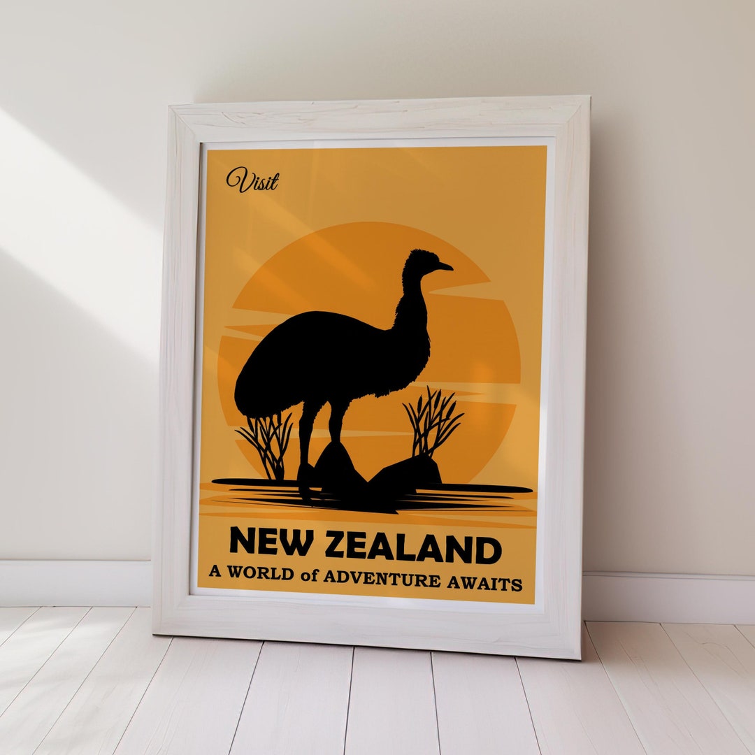 VISIT NEW ZEALAND Vintage Poster, Digital Download, Instant Download ...