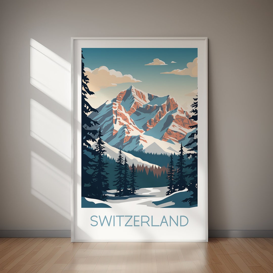 SWITZERLAND Poster, Country Art, Digital Download, Wall Art, Wall Art ...