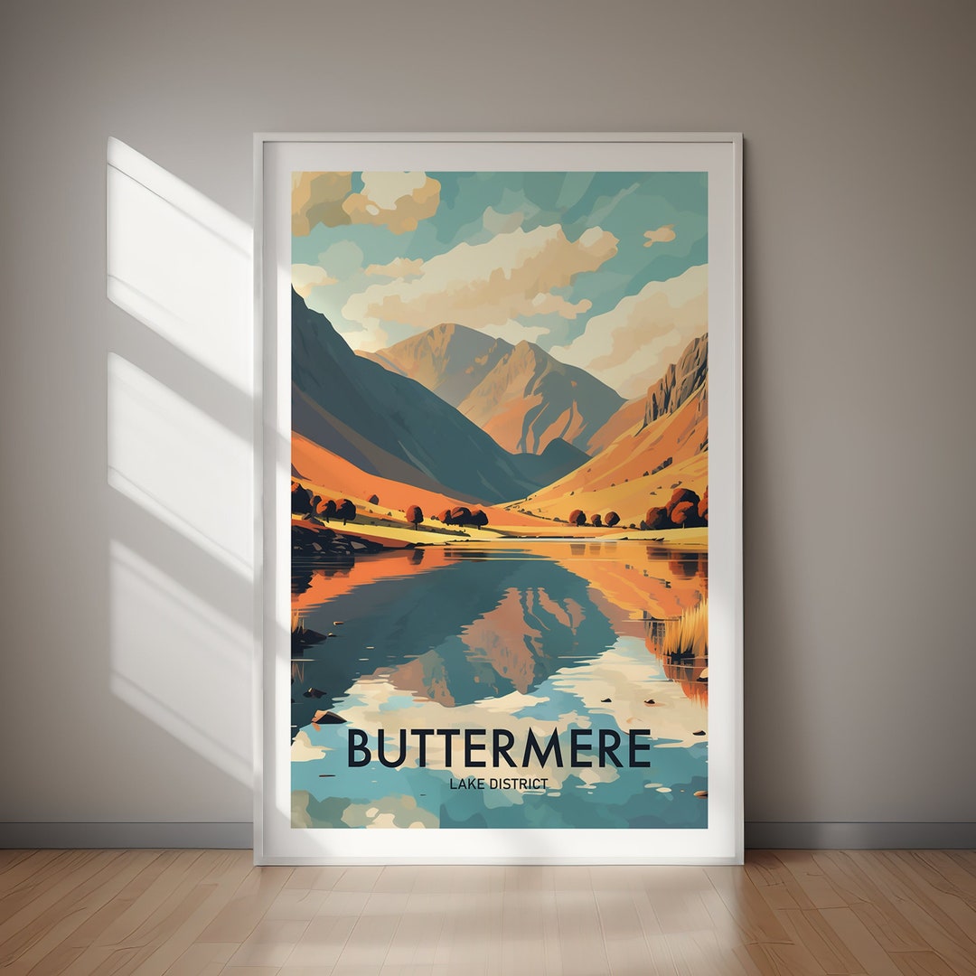 BUTTERMERE Travel Poster, Digital Download Gift for Travelers ...