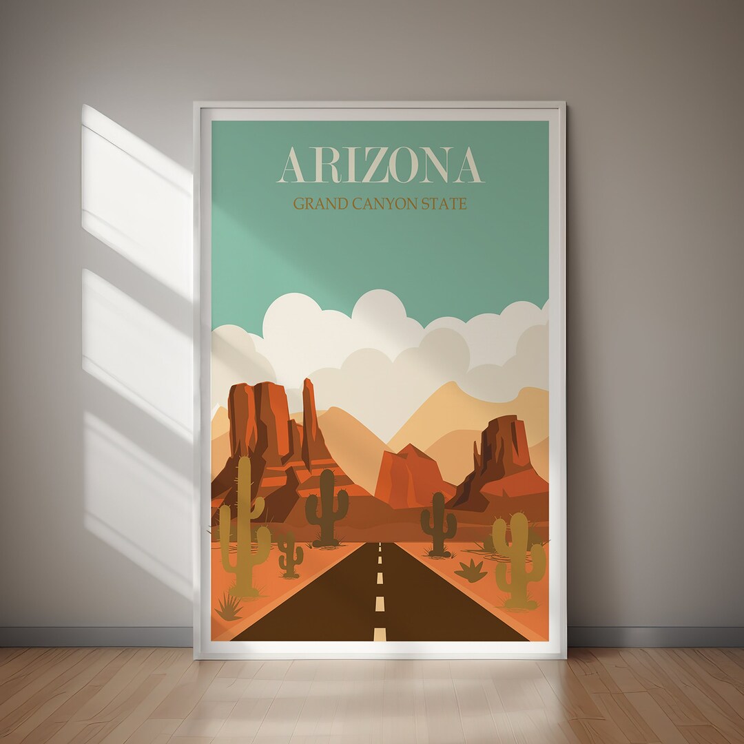 ARIZONA PRINTABLE Poster, Classic Print, Instant Download, Home Decor ...