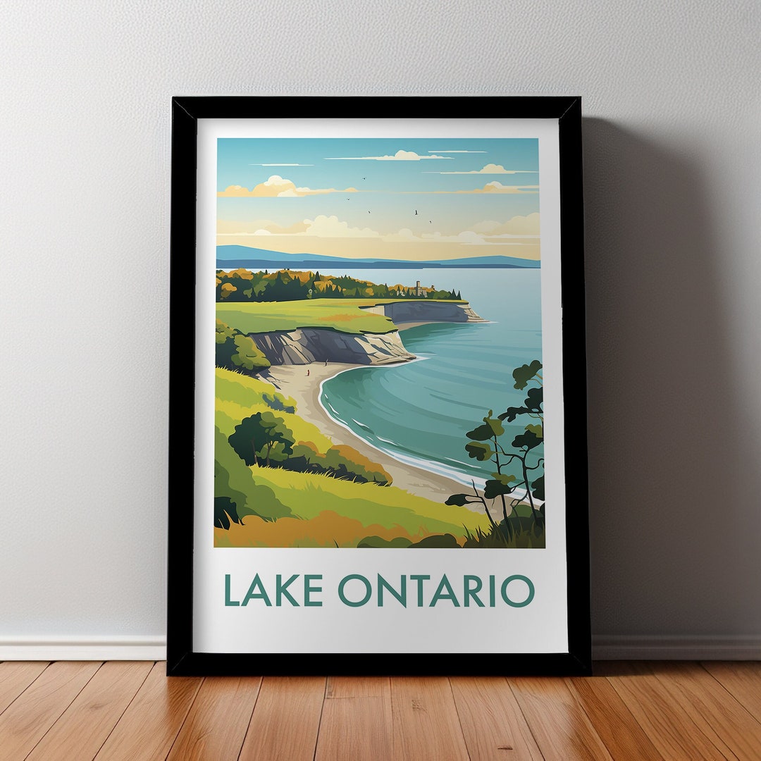 LAKE ONTARIO Poster, Travel Poster, Poster Print, Digital Art, Wall Art ...